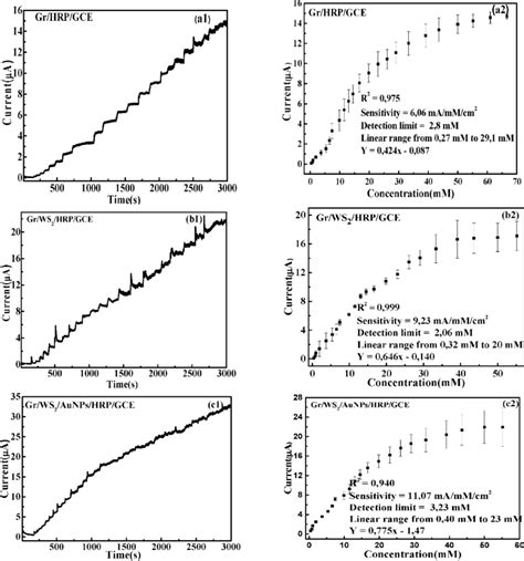 Chronoamperometry Response Showing Current Time Responses At A Constant