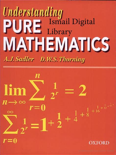 Understanding Pure Mathematics Pdf