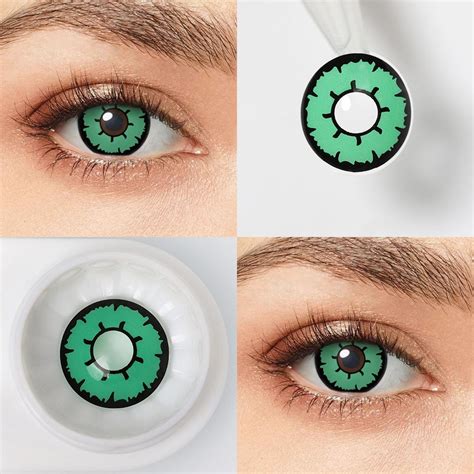 Lace Green Cosplay Contacts Twinklens