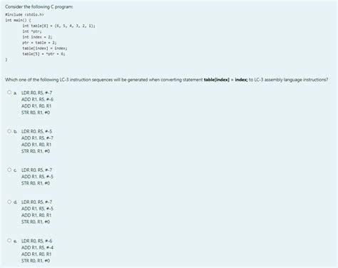 Solved Consider The Following C Program Include Int