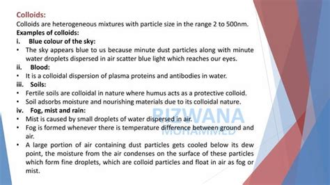3rd Lecture On Adsorption And Colloids Chemistry Part Ii 11th Std Pdf Chemistry Science