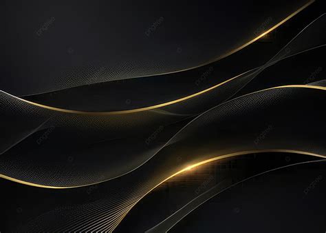 어두운 디자인의 밝은 금색 곡선과 점이 있는 우아한 배경 어두운 배경 라이트 골드 그라데이션 선과 곡선 배경 일러스트 및 사진 무료 다운로드 Pngtree