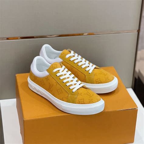 2022 Lv Top Edition Lace Up Sneakers With Momogram Denim Size 39 46 1724210💰 Botines Urbano