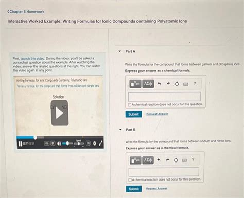 Solved Interactive Worked Example Writing Formulas For Chegg