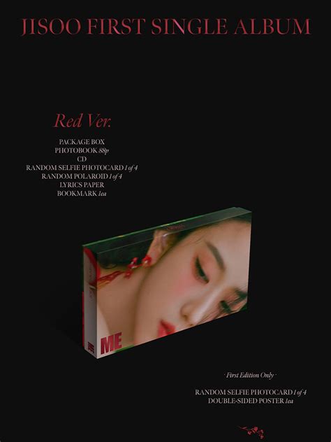 Jisoo Blackpink Me St Single Album Red Ver Jso R
