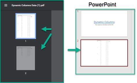 dynamic columns