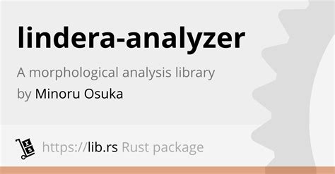 lindera analyzer — rust text processing library lib rs