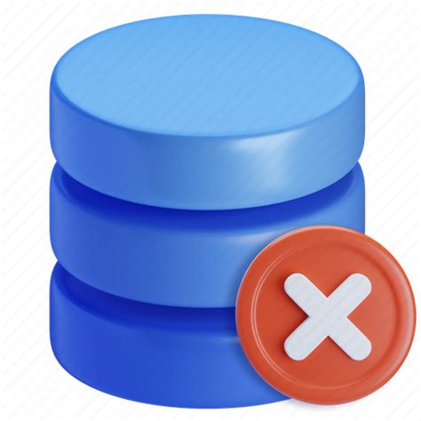 Database Disconnected Storage Hosting 3d Illustration Download On Iconfinder