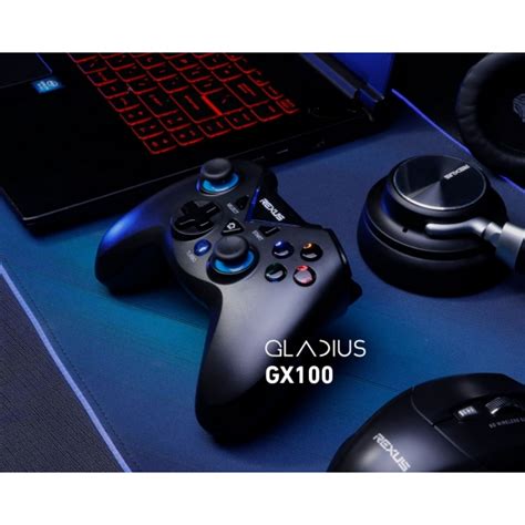 Jual Gamepad Wireless Rexus Gx100 Black White Gaming Controller Rexus