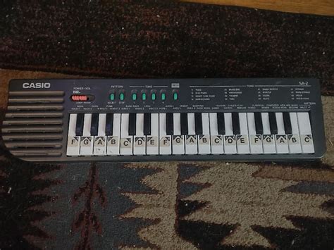 Casio Sa 2 Mini Synthesizer 80s Digital Circuit Bending Reverb