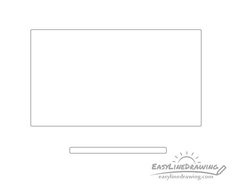 How To Draw A Monitor Step By Step EasyLineDrawing