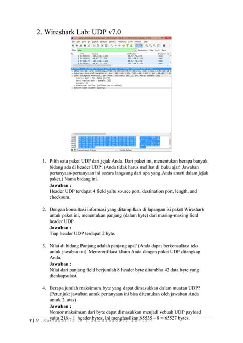 Pengamatan Wireshark Pada Tcp Dan Udp Pdf