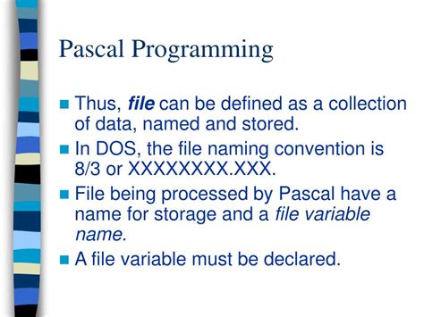 Ppt Pascal Programming Powerpoint Presentation Free Download Id599170