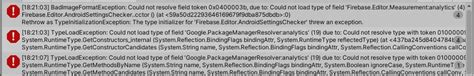 SDK Installation Causing Lots Of Fatal Issues Issue Firebase Quickstart Unity GitHub