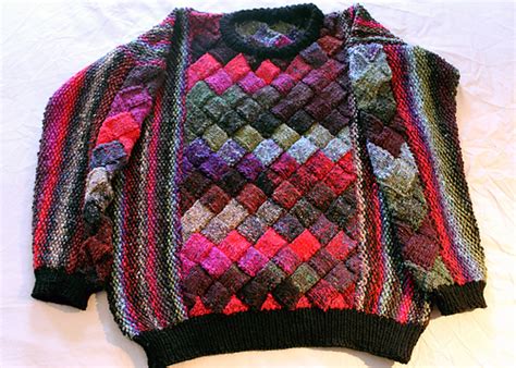 Ravelry Entrelac Pullover Sweater Ws 105 Pattern By Sarah James