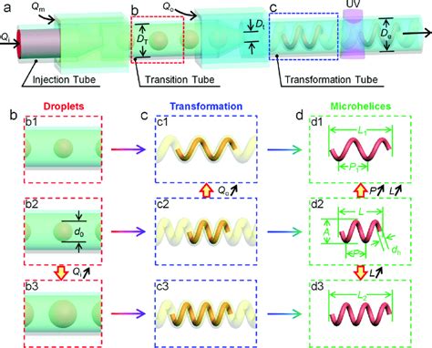 Schematic Illustration Of Controllable Fabrication Of Microhelices With Download Scientific