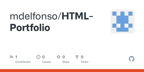 Github Mdelfonso Html Portfolio