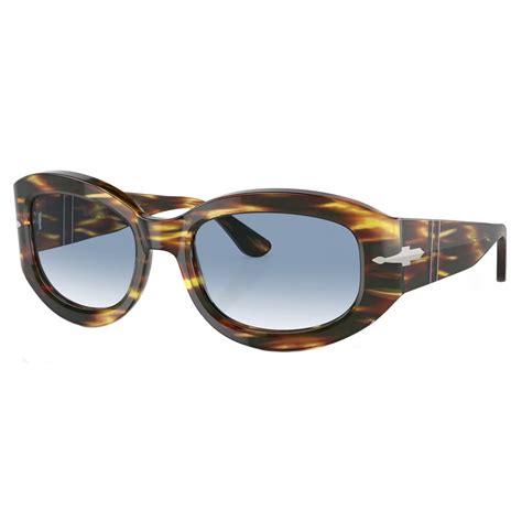 Persol Po3335s Brown Yellow Tortoise Gradient Blue Sunglasses