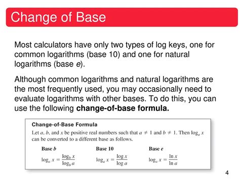 properties of logarithms ppt download
