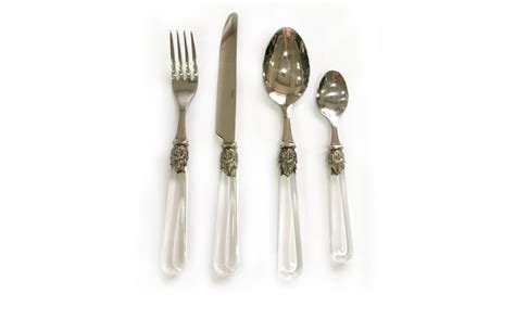 ნაკრები 6 პერსონაზე სადილის დანა სადილის კოვზი სადილის ჩანგალი ჩაის კოვზი ადგილზე მიტანით