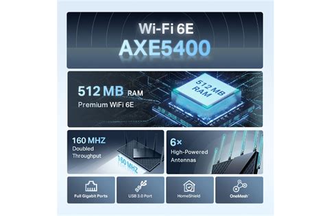 TP Link AXE5400 Tri Band WiFi 6E Router Harvey Norman