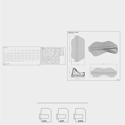Parametric Loveseat Router Cut Files Cnc Files For Cutting Vector Files Dxf Dwg Svg Pdf Etsy