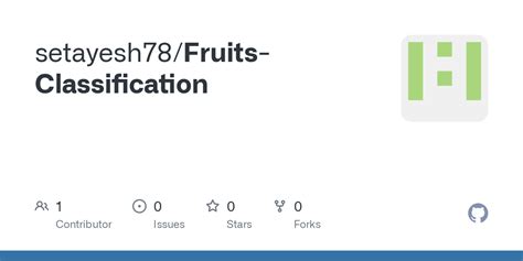 Github Setayesh78fruits Classification
