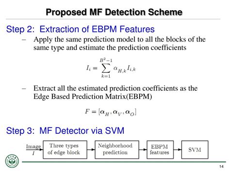 Ppt Median Filtering Detection Using Edge Based Prediction Matrix