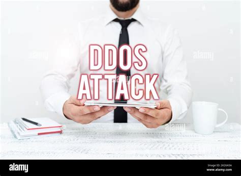 conceptual caption ddos attack conceptual photo disturbed access to