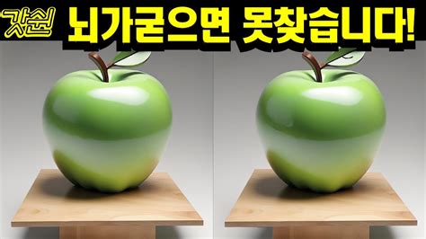 틀린그림찾기 다른그림찾기 두뇌훈련 뇌운동 차이점찾기 치매예방 게임~ Youtube