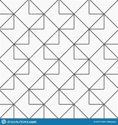 Geometric Linear Vector Pattern Repeating Geometric Of Diamond Shape Triangle And Square With
