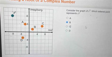 ot oi à complex number consider the graph of z 3 which lettered point