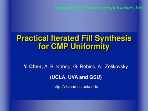 Ppt Practical Techniques For Cmp Uniformity In Fill Synthesis Powerpoint Presentation Id9204888