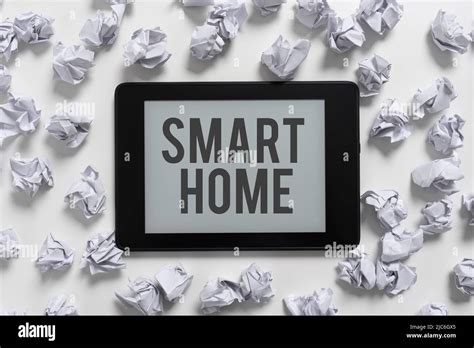 Writing Displaying Text Smart Home Word For Automation System Control Lighting Climate