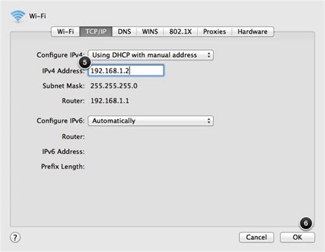 Assigning A Locally Networked Computer A Static IP Address In Mac OS X