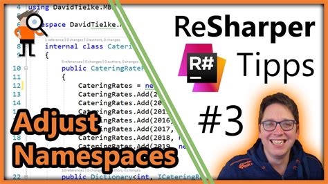 Adjust Namespaces Resharper Tipp 3 Youtube