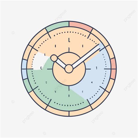 Clock Icon In Linear Format Vector A Lineal Icon Depicting Analog Clock On White Background