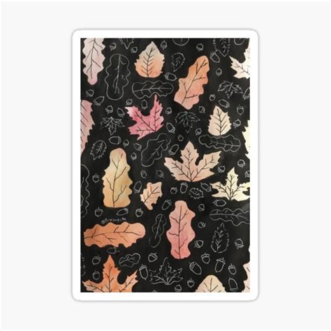 Fall Patterns Sticker For Sale By Bre Bug 242 Redbubble