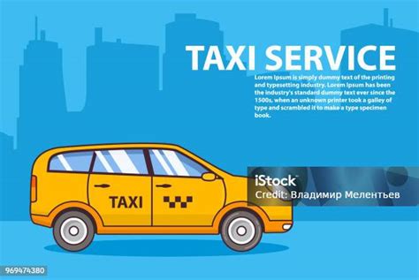 노란색 택시 택시 서비스입니다 플랫 라인 아트 벡터입니다 고층 건물에 대한 스톡 벡터 아트 및 기타 이미지 고층 건물 교통수단 노랑 Istock