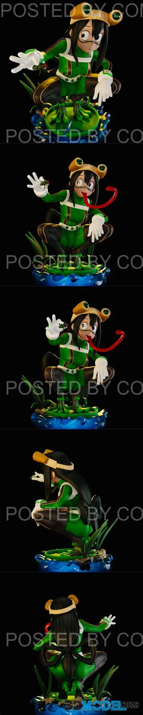 3d Model Tsuyu Asui Printable