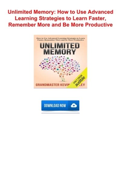 Download Pdf Unlimited Memory How To Use Advanced Learning