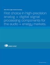 2012 Cirrus Logic Product Summary Cirrus Logic PDF Catalogs Technical Documentation Brochure