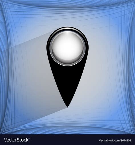 map pointers flat modern web button royalty free vector