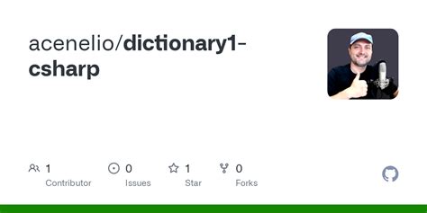 github acenelio dictionary1 csharp