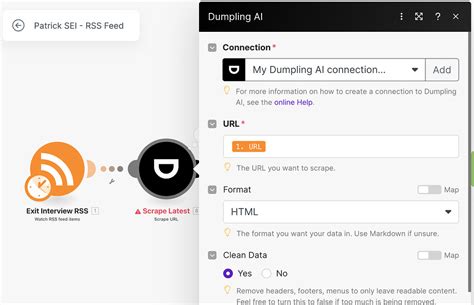 url variable in the dumpling scraping module doesn t work how to