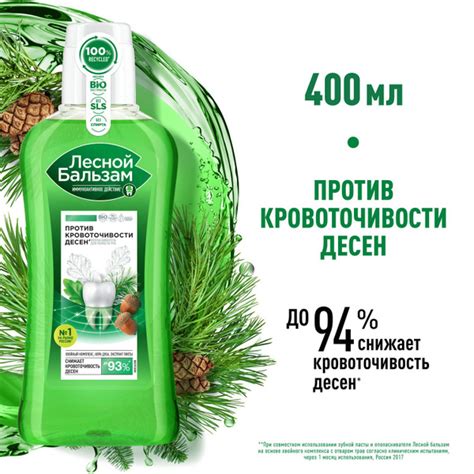 Ополаскиватель для рта Лесной Бальзам на отваре трав с корой дуба ...