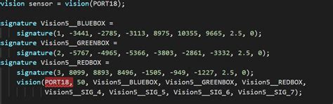 Vex Vision Sensor High Stakes Vexcode V5 Tech Support Vex Forum