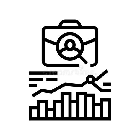 Workforce Planning Recruitment Business Work Line Icon Vector