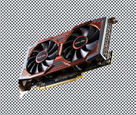 Magnificent Graphics Card GPU Isolated On Transparent Background Premium AI Generated PSD