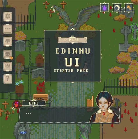 自上而下的2d奇幻像素游戏用户界面ui素材包 像素实验室